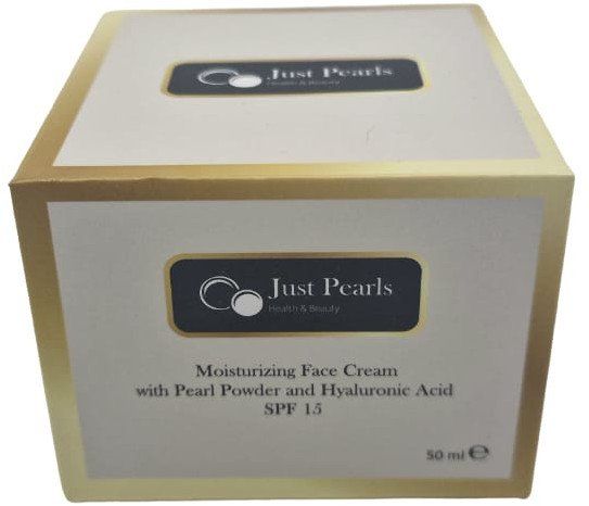 Just Pearls Hydratačný pleťový krém s perlovým práškom a kyselinou ...