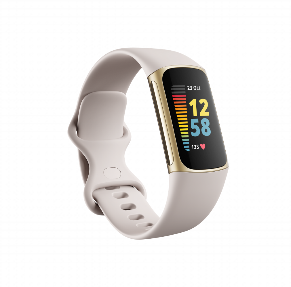 Fitbit Charge 5 Lunar White/Soft Gold Stainless Steel | Pilulka.sk
