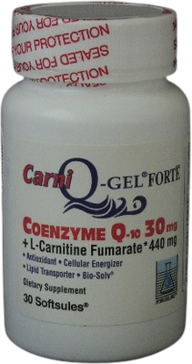 Carni Q-Gel Tishcon corp. USA ® FORTE 30 kapsúl | Pilulka.sk
